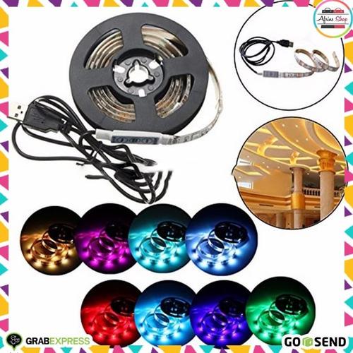 Jual Mood Light Led Strip 5050 RGB 1M with USB Controller - 2 Meter ...
