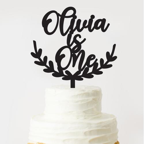 Jual Custom Cake One Topper Birthday / Cake Topper Ulang Tahun Acrylic ...