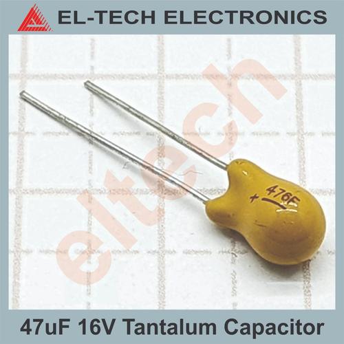 Jual 47uF 47 uF 16V Mikro Farad Tantalum Capacitor Kapasitor - Kota ...