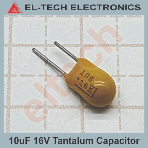 Jual 10uF 10 uF 16V Mikro Farad Tantalum Capacitor Kapasitor - Kota ...