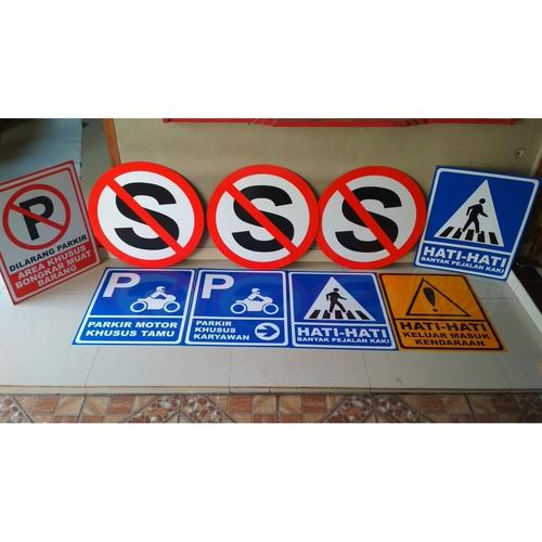 Jual sign tanda penyeberangan pejalan parkir motor mobil arah - Kota ...