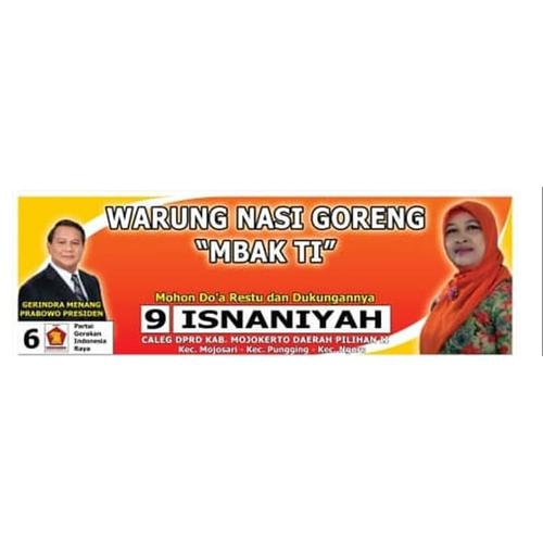 Jual spanduk banner cetak gambar poster caleg pilkada pemilihan ketua ...