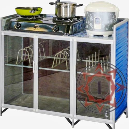 Jual Meja Rak Kompor Kaca Riben 3 PT ( Samping Plat ) - Putih - Kota ...