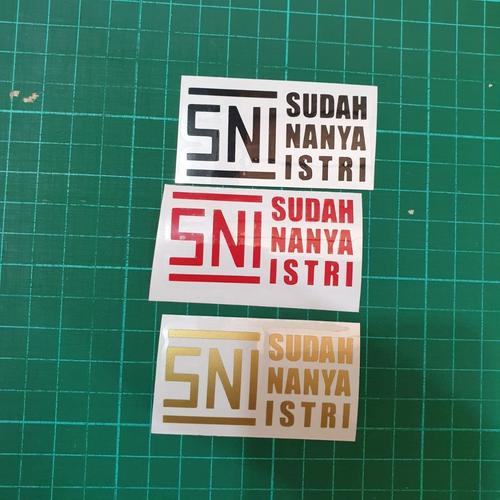 Jual Sticker Cutting Frame Sepeda SNI (Sudah Nanya Istri) - Warna Biasa ...