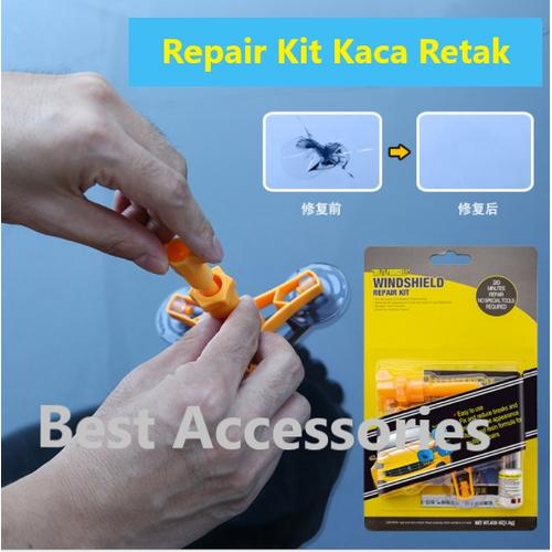 Jual Reparasi Kaca Retak Windshield Repair Kit Obat Kualitas Premium ...