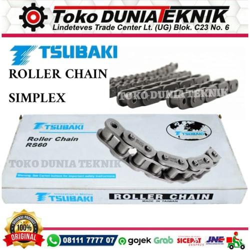 Jual RS 60 RP ROLLER CHAIN STANDART SINGLE TSUBAKI - Jakarta Barat ...