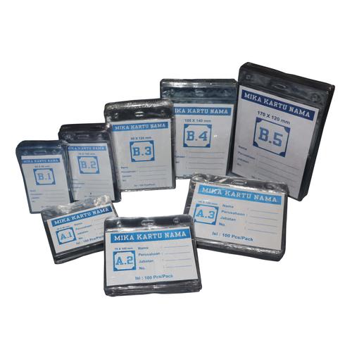 Jual Mika Kartu Nama Polos B1 /card case/name tag holder/id card ...