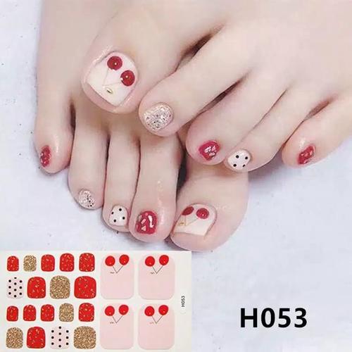 Jual Stiker Kuku Kaki | Toe Nail Sticker 22PCS High End Motif 3D |H022 ...