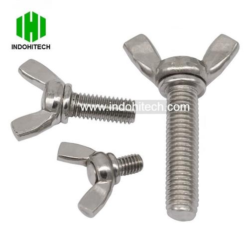 Jual Wing Bolt M4 x 15 mm SS304 Baut kuping Stainless Steel 304 - Kab ...