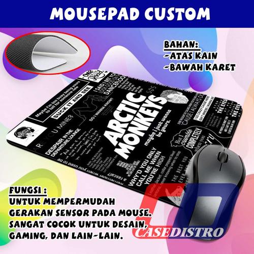 Jual Mousepad Custom Tatakan Mouse Arctic Monkeys Band Logo Collage ...