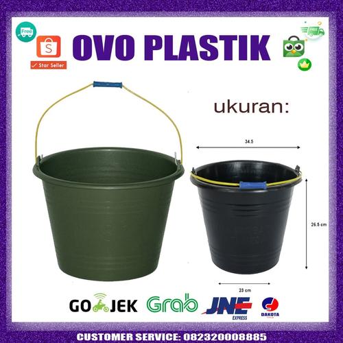 Jual TIMBA PLASTIK 24 LITER / TIMBO COR / EMBER COR - SUSAN - Hijau ...