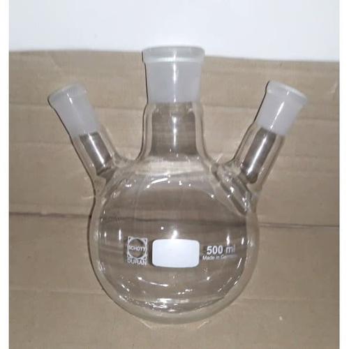 Jual labu leher tiga 250, 500 ml boiling triple neck - 500 mL PYREX ...