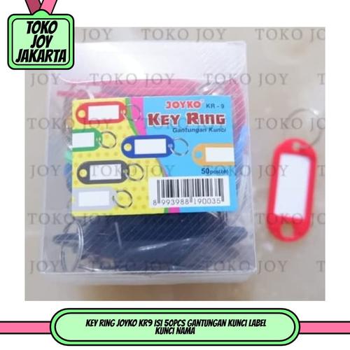 Jual Key Ring JOYKO KR9 isi 50pcs Gantungan Kunci Label Kunci Nama ...
