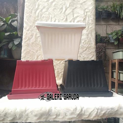 Jual Pot Bunga Segi, Pot Bunga Kotak 25 - Hitam - Kab. Malang - galeri ...