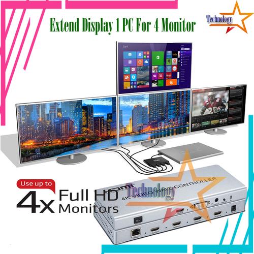 Jual Multiple Monitor 1 PC For 4 TV Extend Display Built In Video Wall ...