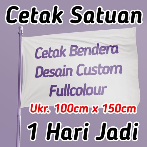 Jual Cetak Bendera Custom kain satin fullcolour Fullprint ukuran 1m x 1 ...