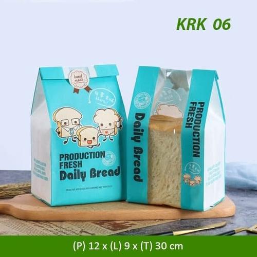 Jual Packaging Kertas Roti KRK06/ Kemasan Kertas Roti/ Roti Tawar ...