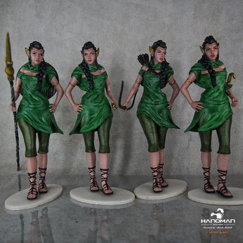 Jual 4 figure wanita maskot ICONIC SOSOK FIGURE handmadE VERSI Wayang ...