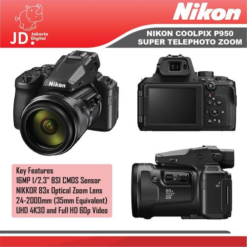 Promo Nikon Coolpix P950 Super Telephoto Zoom Digital Camera Original ...