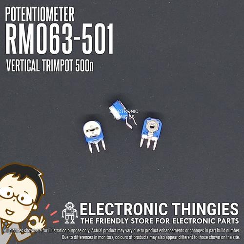 Jual RM063 501 POTENSIOMETER TRIMPOT RM-063 500 OHM POTENSIO ...