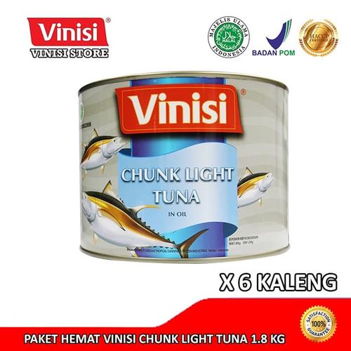 Jual Paket Hemat 1 Karton (6 Kaleng) Vinisi Chunk Light Tuna 1.8 Kg ...