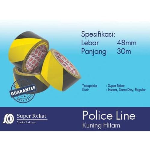 Jual Lakban/ selotip police line warna "kuning hitam"/ "Merah putih ...