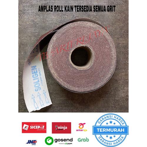 Jual Amplas Roll Kain Meteran Grit 100, 120,150,180,240,320,400 kayu ...