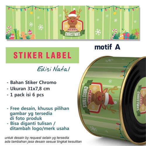 Jual Stiker label Chromo 31x7,8 cm label Toples, Kaleng Makanan Tema ...