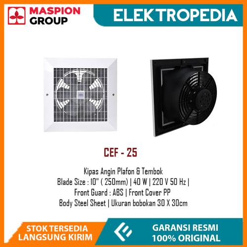 Jual MASPION - Ceiling Exhaust Fan 10 Inch 40 Watt 25 Cm Plafon CEF25 ...
