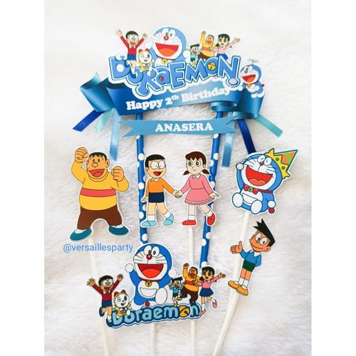 Jual Topper Doraemon / Cake Topper Doraemon / Hiasan Kue Doraemon ...