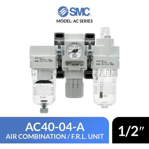 Jual SMC AC40-04-A Air Combination / FRL Unit Drat 1/2" - Jakarta Barat ...