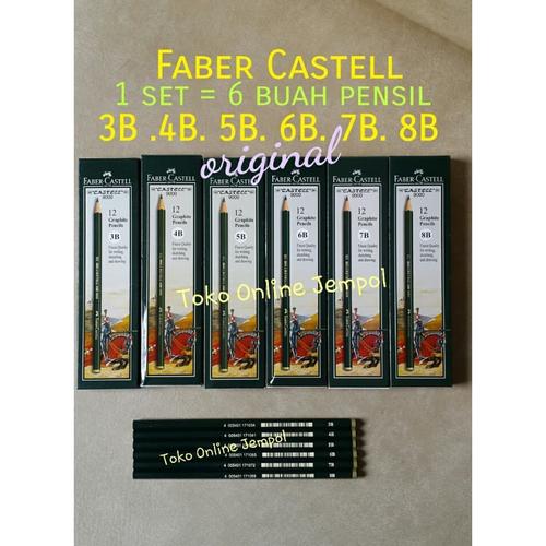 Jual SATUAN Pensil Faber Sketsa Graphite drawing 9000 pencil gambar sketch - 6H - Jakarta Pusat ...