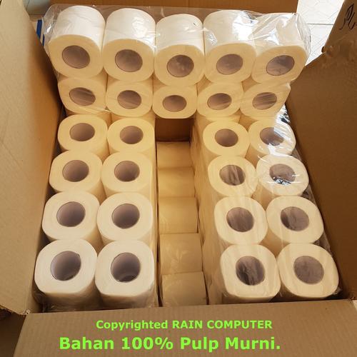 Jual Tissue Gulung / Toilet Roll Embossed Non Brand Pup 1 dus isi 100 ...