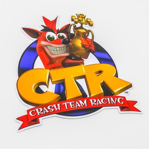 Jual Sticker Logo Crash Bandicot Crash Team Racing Game Playstation ...