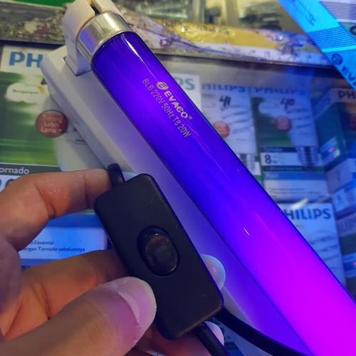 Jual Lampu UV UVA UV-A T8 Ultraviolet BLB 20W 62cm KOMPLIT + KABEL On ...
