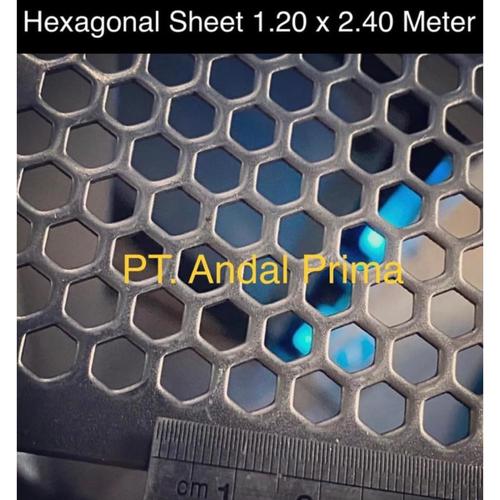 Jual Plat Hexagonal Besi 1.20 x 2.40 - Hexagonal Sheet - tebal - 1mm ...