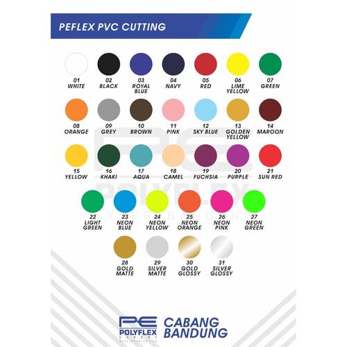 Jual POLYFLEX PVC KOREA GOLD & NEON ( ROLL ) - Kota Bandung ...