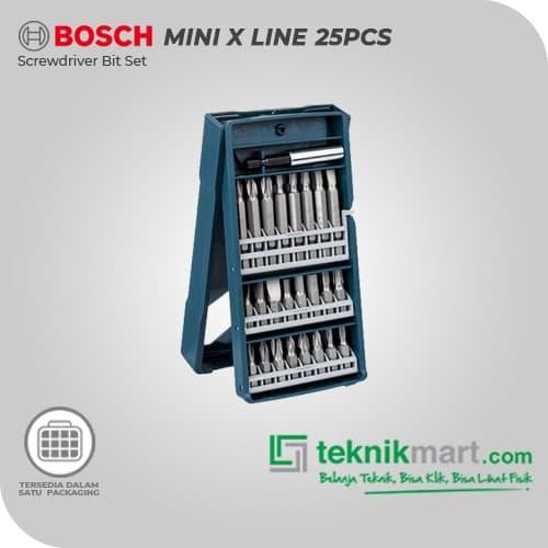Jual Bosch Screwdriver Bit Set / Mata Obeng Set 25pcs Mini X-Line ...