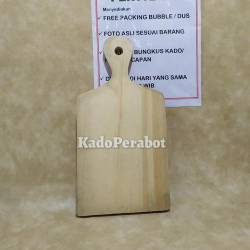 Jual talenan kayu kotak gagang - papan talenan kayu persegi roti bakar ...