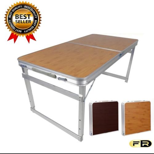 Jual Meja lipat koper / Meja lipat portable kaki persegi - Putih ...