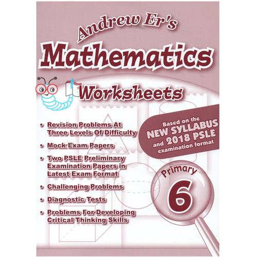 Jual Andrew Er's Mathematics Worksheet P6 | Buku Latihan Soal ...