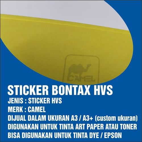 Jual Sticker Bontax Chromo HVS CAMEL A3 / A3+ 250 lembar / pak - Kota ...