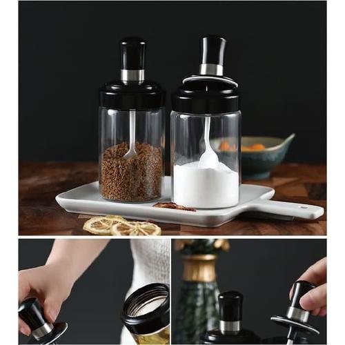 Jual Botol Sendok Wadah Kedap Udara Bumbu Garam Tempat Gula Bubuk Biji ...