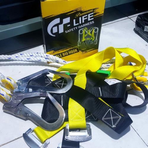Jual FULL BODY HARNESS DOUBLE HOOK BESAR SNI NON ABSORBER MERK GT LIFE ...