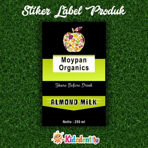 Jual STIKER LABEL PRODUK PERSEGI PANJANG MINUMAN "ALMOND MILK" - Kota ...