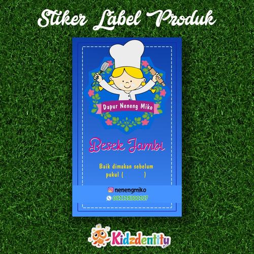 Jual STIKER LABEL PRODUK PERSEGI PANJANG "MAKANAN DAPUR" - Kota ...