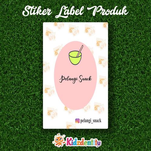 Jual STIKER LABEL PRODUK PERSEGI PANJANG MAKANAN "SNACK B" - Kota ...
