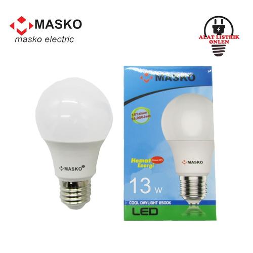 Jual MASKO LED A60 E27 Lampu Putih / Kuning 13W 13 Watt W Bohlam Bulb ...