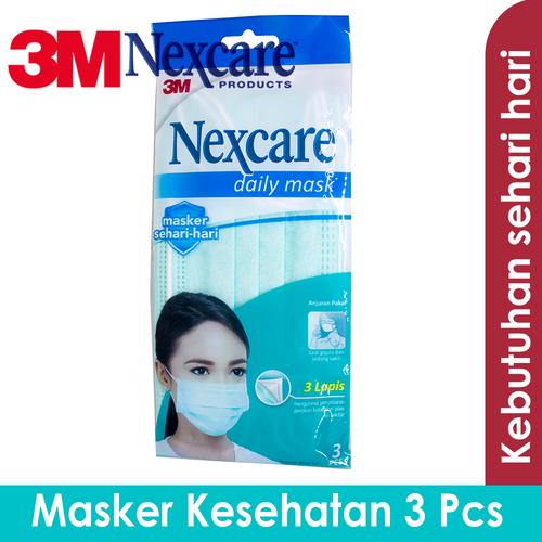 Jual Nexcare 3M Earloop Mask 3 Pcs - Masker Kesehatan M-20 - Jakarta ...