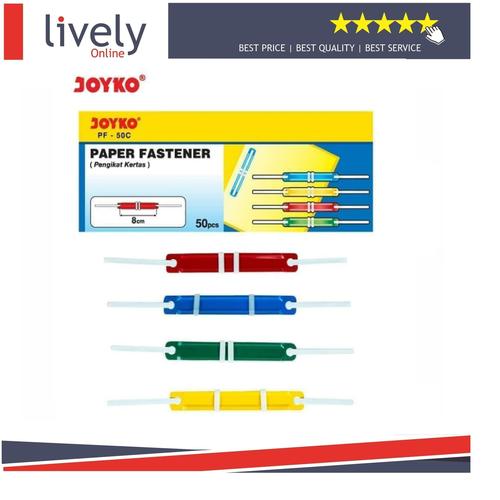 Jual Paper Fastener/Pengikat Kertas Joyko PF-50C Color 50 pcs - Jakarta ...